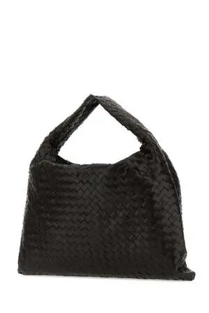 Bottega Veneta Dark Leather Woven Shoulder Bag