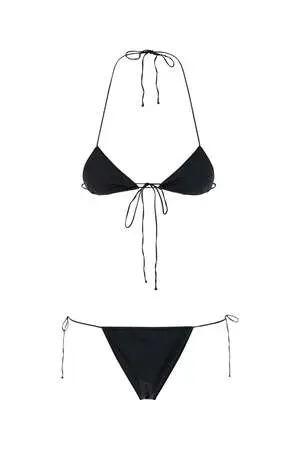 Oseree Stretch Nylon Bikini - Black