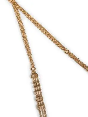 Chloé Gold Metal Scarf-style Multi-chain Necklace