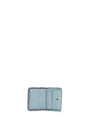 Stella McCartney Ice Blue Falabella Bi-fold Wallet - Multicolor