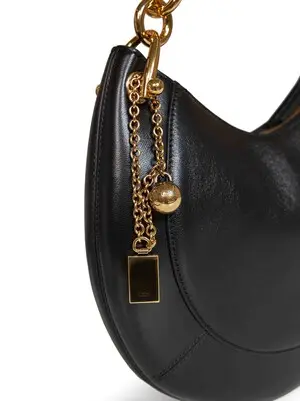 Chloé Small Hobo Bag In Black Nappa Leather - Multicolor