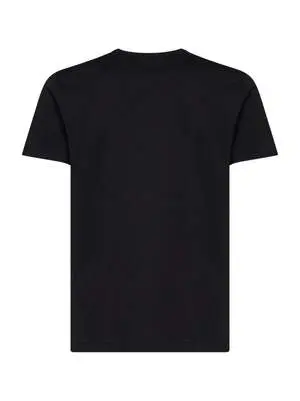 Dolce & Gabbana Black Cotton Jersey Embroidered T-shirt