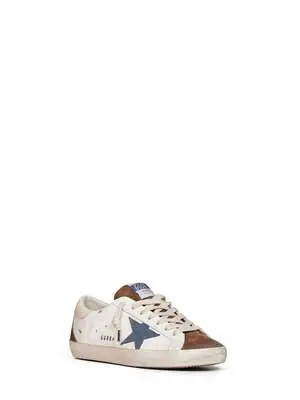 GOLDEN GOOSE White Leather Super-star Sneakers
