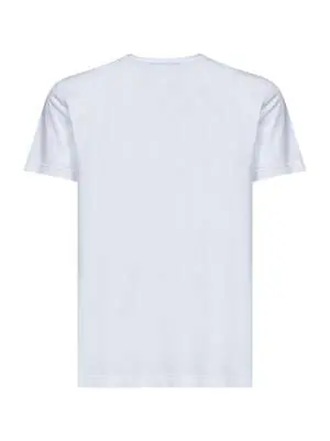 Dolce & Gabbana White Cotton Jersey T-shirt With Logo Label