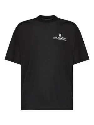 Amiri Black Cotton Jersey Built On Dreams Oversized T-shirt - Multicolor