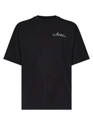 Amiri Black Jersey Ma Quad Checkerboard T-shirt - Multicolor