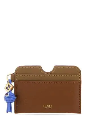 Fendi Two-tone Leather Card Holder - Multicolor