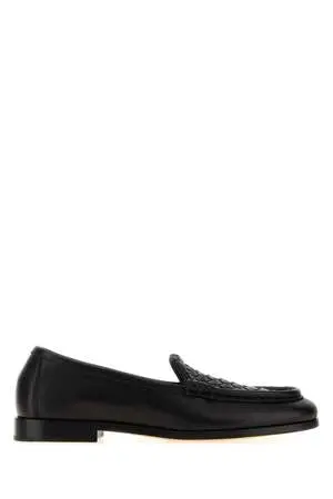 Bottega Veneta Leather Silenzio Loafers - Black
