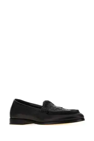 Bottega Veneta Leather Silenzio Loafers - Black