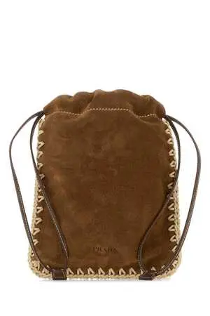 Prada Chocolate Suede Phone Holder