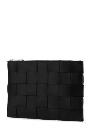Bottega Veneta Nappa Leather Pouch - Black