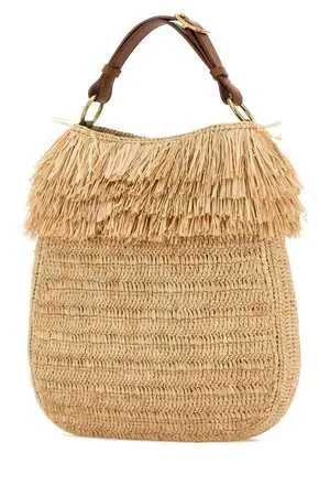 Saint Laurent Raffia Shopping Bag