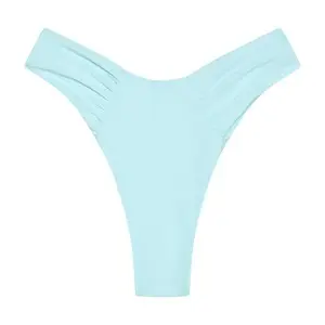 AJA SWIMLINE Calypso Ruched Bikini Bottom - Blue