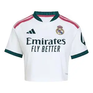 Adidas Real Madrid 26/27 Home Cropped Jersey - White