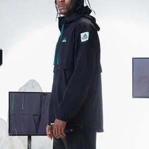 Adidas Zipper Design Adjustable Hooded Jacket