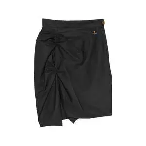 VIVIENNE WESTWOOD Asymmetric Skirt With Ruched Detailing - Black