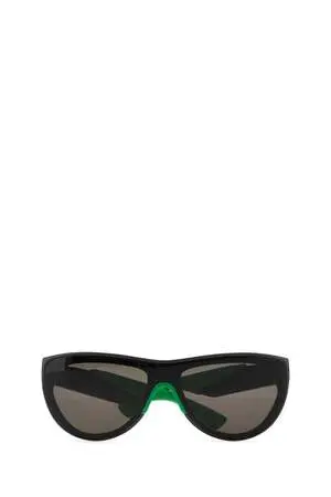 Bottega Veneta Two-tone Acetate And Rubber Mitre Sunglasses