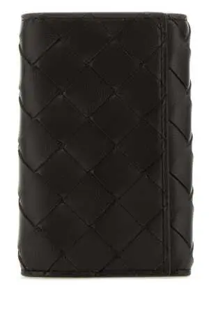 Bottega Veneta Dark Nappa Leather Keyring Case - Brown