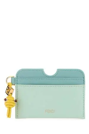 Fendi Two-tone Leather Card Holder - Multicolor