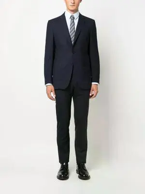 Canali Single-breasted Wool Suit - Blue