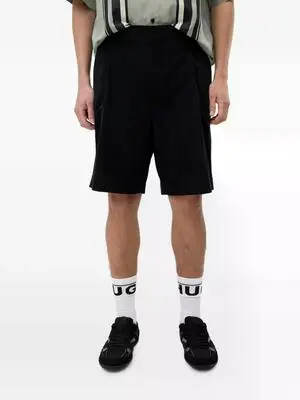 Hugo Seersucker Textured Pleated Shorts