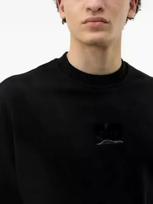 Hugo Logo Patch Crew Neck Sweater