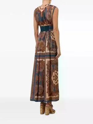 Zimmermann Paisley Print Silk Maxi Dress