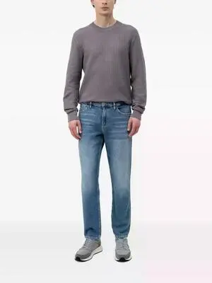 BOSS Basket-weave V-neck Sweater