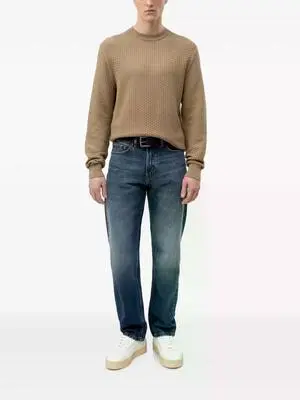 BOSS Basket-weave Crew-neck Sweater
