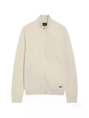 Paul Smith Zip-up Knitted Cardigan - Neutrals