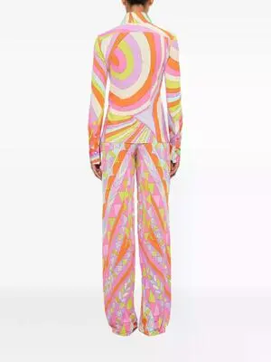 Emilio Pucci Iride Print Long Sleeve Shirt