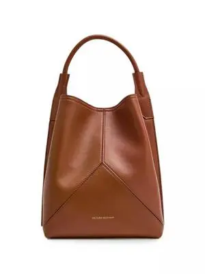 Victoria Beckham Leather Panelled Bucket Bag - Brown