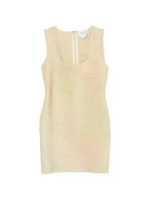 Herve Leger Mirabel Bandage Mini Dress - Neutrals