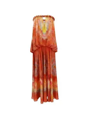 Zimmermann Luna Silk Maxi Dress - Multicolor