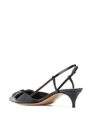 Valentino Garavani Vlogo Signature Leather Slingback Pumps - Multicolor