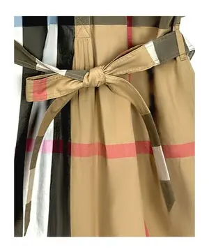 Burberry Checked Midi Shirt Dress