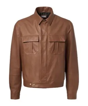 Brunello Cucinelli Leather Blouson Jacket - Brown