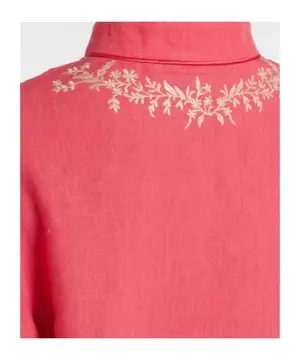 Valentino Garavani Embroidered Linen Shirt
