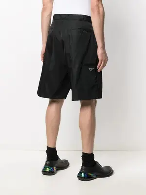 Prada Logo Detail Shorts