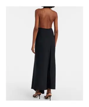 Christopher Esber Embellished Ruched Jersey Maxi Dress