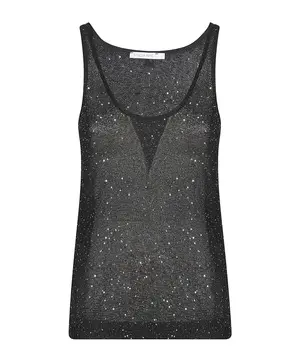 Patrizia Pepe Sleeveless Knitted Vest - Black