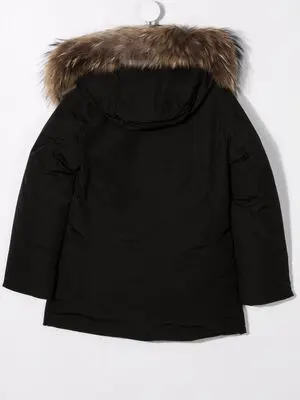 Woolrich Hooded Parka With Fur Trim