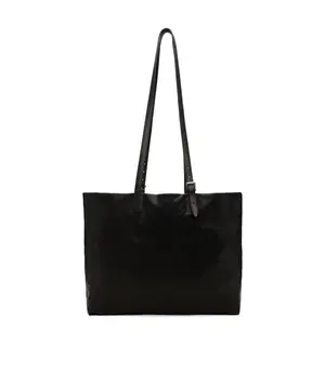 ANN DEMEULEMEESTER Leather Tote Bag - Black