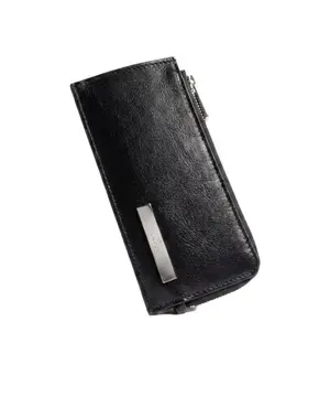 Gucci Card Holder With Metal Tag - Black
