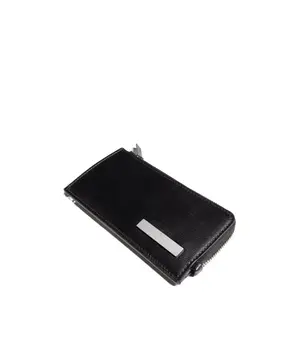 Gucci Card Holder With Metal Tag - Black