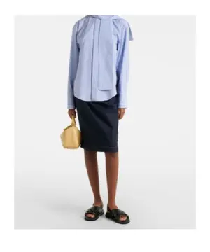 Plan C Cotton Midi Skirt
