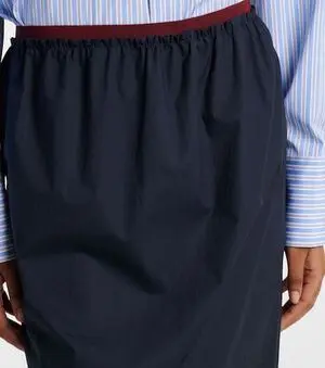 Plan C Cotton Midi Skirt