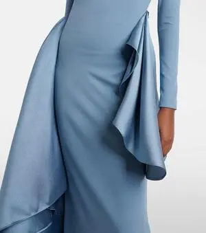 Solace Kiana Draped Off-shoulder Gown
