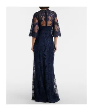 Elie Saab Embroidered Lace And Tulle Gown