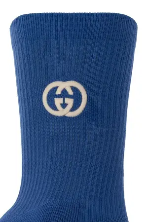 Gucci Interlocking-g Cotton Ankle Socks
